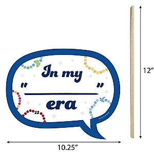 Big Dot of Happiness in My Party Era - Concert Photo Booth Props - Music Photo Booth Props - Celebrity Concert Party Photo Booth Props Kit - 20 Count