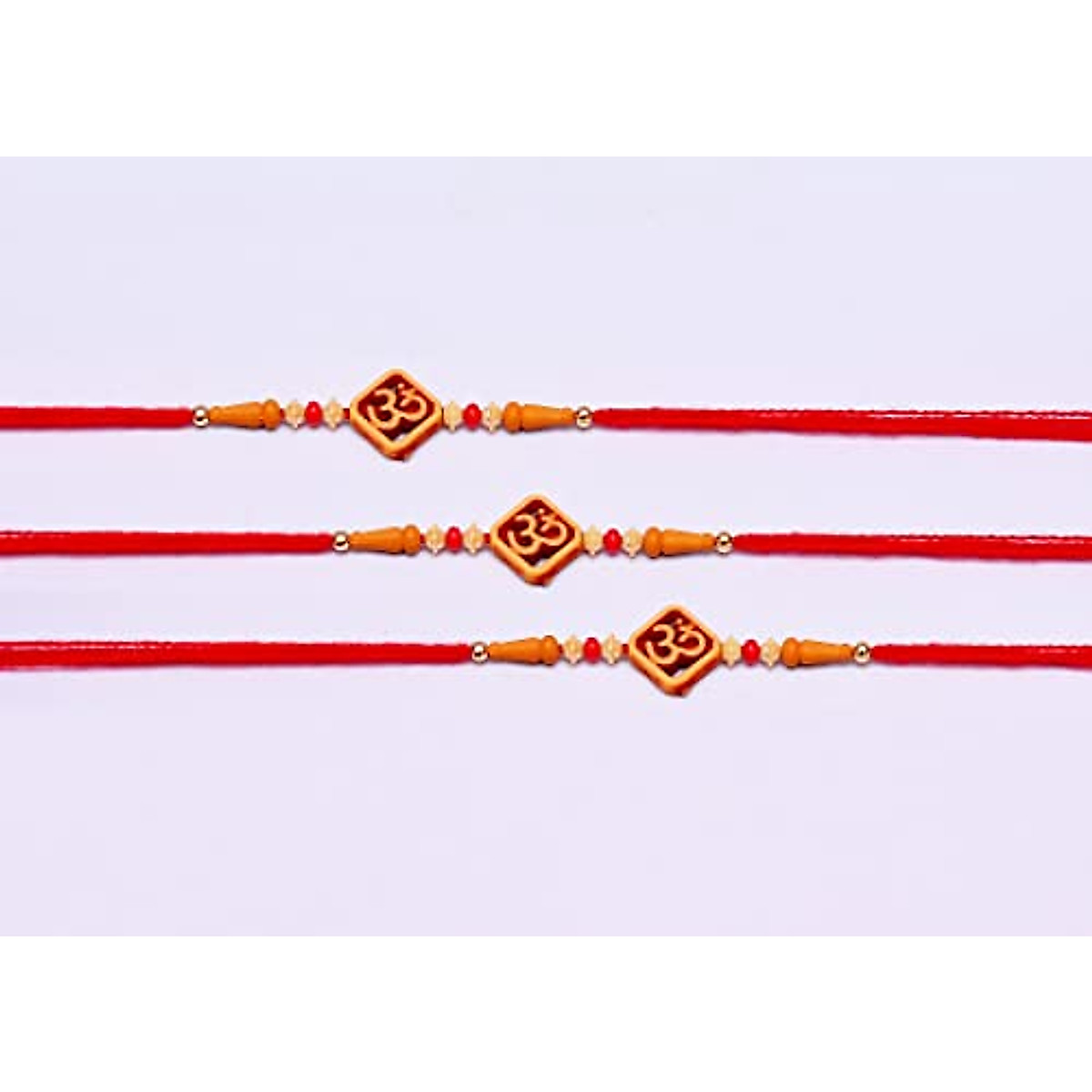 AVN GROUP Set of 2 Rakhi for Brother Om Design Rakhi/ Beads Rakhi for Brother Raksha Bandhan Gift for Brother