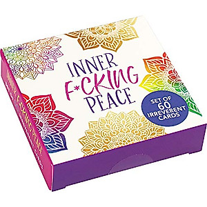 Inner Fucking Peace Motivational Card Deck (60 Pack)