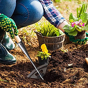 2Pcs Gardening Hand Tools Hoe, Durable All-Steel Hardened Hollow Hoe, Sharp Garden Edger Weeder,Hoe Garden Tool Hand Shovel Weed Puller Accessories for Backyard Weeding, Loosening, Farm Planting