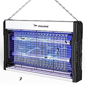 PALONE Electric Bug Zapper 3200V Mosquito Zapper Killer Indoor Insect Killer with Hanging Chain Mosquito Trap with Removable Collection Tray USB Electric Bug Zapper Outdoor for Home Office Warehouse