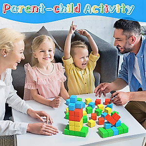 Asago Magnetic Blocks, 1.34 inch Large Magnetic Building Blocks, 3D Magnetic Cubes for Toddlers, Preschool Educational Construction Kit, Sensory Montessori Toys Kids Blocks for Boys Girls Toddlers