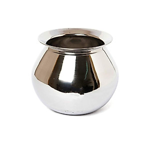 Subaa Stainless Steel Pongal Pot/gundu/cooker/handi, 4 L, 1 Piece (Silver)