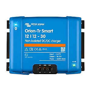 Victron Energy Orion-Tr Smart 12/12-Volt 30 amp 360-Watt DC-DC Charger Non-Isolated (Bluetooth)