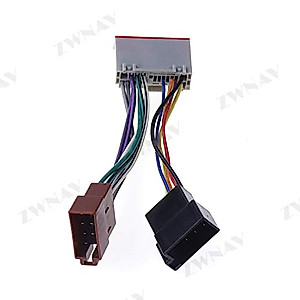 ZWNAV ISO Car Radio Wire Cable Wiring Harness Stereo Adapter Connector Adaptor Plug Power and Loudspeaker Fit for Ford Fusion 2002-2005, Fiesta 2003-2005, Land Rover Freelander 2005+