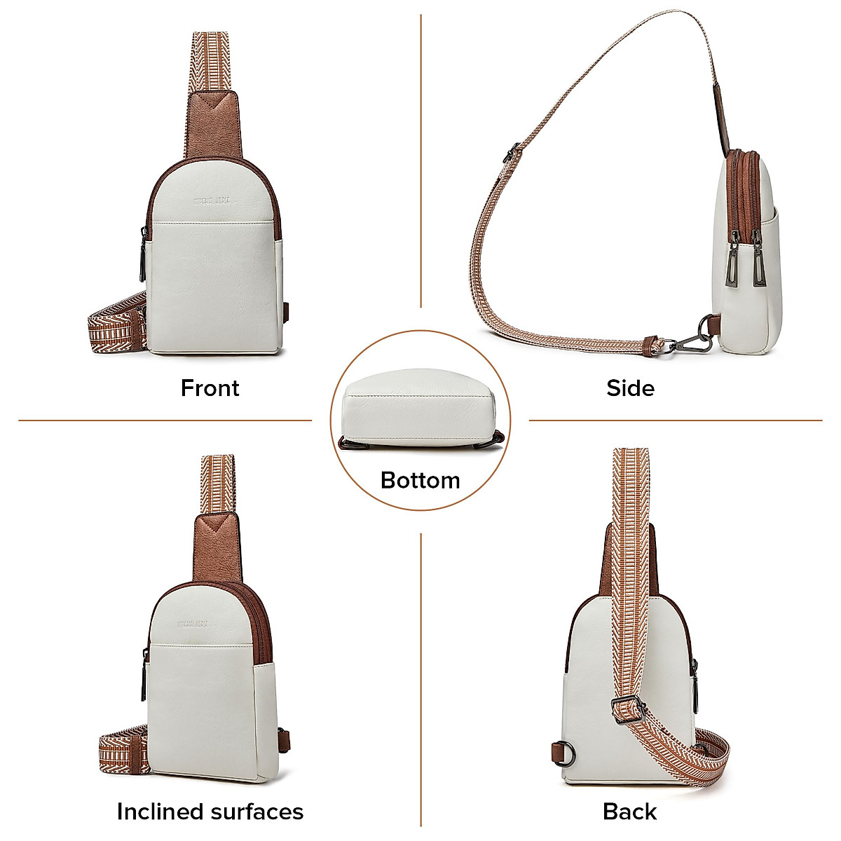 Imperial HORSE Small Crossbody Bags for Women,Sling Bag for Women Crossbody,Fanny Pack Chest Bag for Women for Walking Travel