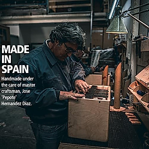 Meinl Artisan String Cajon with Espresso Burst Frontplate / Baltic Birch Body - MADE IN SPAIN - Soleá Line, 2-YEAR WARRANTY (AESLEB)