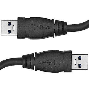 Mediabridge USB 3.0 - USB Cable (4 Feet) - SuperSpeed A Male to A Male
