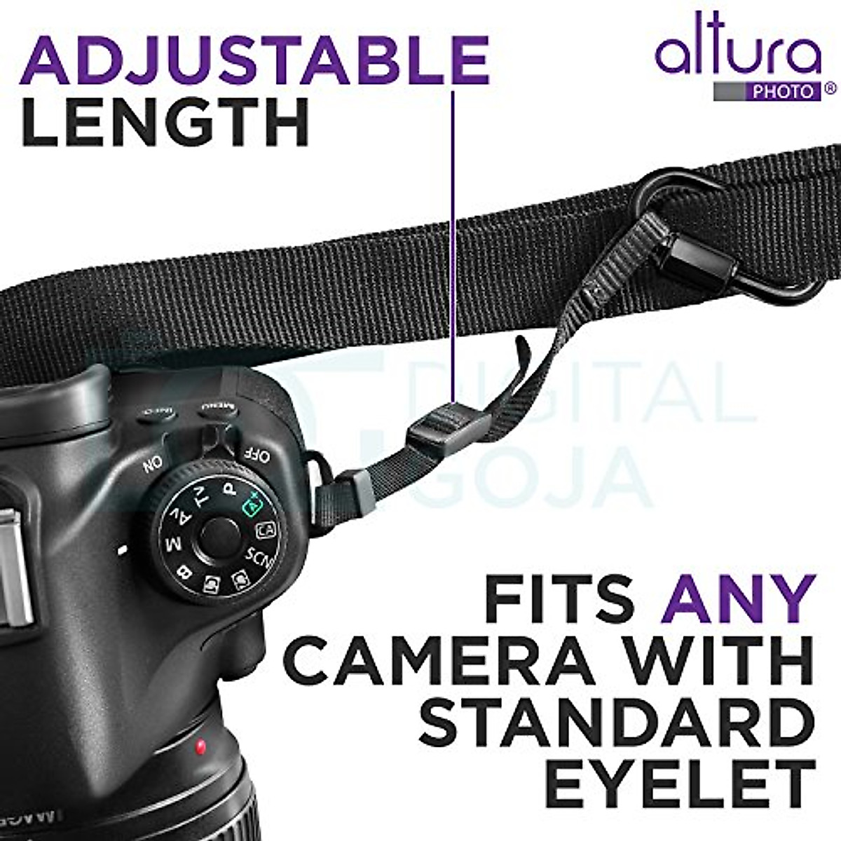 Altura Photo Camera Tether Safety Strap for DSLR Cameras (2 Pack)