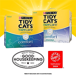 Purina Tidy Cats Tidy Care Comfort Scented Clumping Cat Litter Odor Control Low Dust Formula - 24 lb. Box