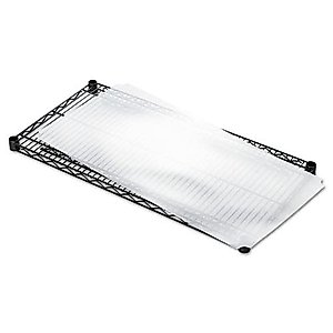 Alera SW59SL3618 Shelf Liners for Wire Shelving, Clear Plastic, 36w X 18d, 4/Pack