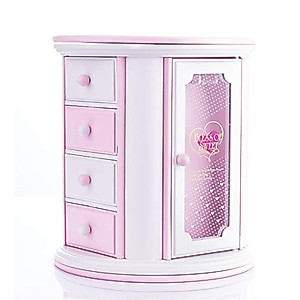 Renawe Girls Musical Jewelry Box Necklace Storage Case Cute Kids Jewelry Box for Little Girl Toddler Children Jewelry Organizer Box Gift Child Music Jewelry Box