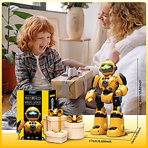FUUY Robot Dog Toys for Girls Toys Interactive Robot Toy FollowMe Robot for Kids 5-7 Intelligent Remote Control Dog with Sing Dance AI Robotics for Kids Age 3 4 5 6 7 Chrismas Birthday Gifts Girls