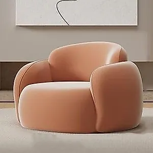 Generic Luxury Minimalist Lounge Sofa – Modern Comfort Single Seater Orange, 31.49*28.74*31.49in