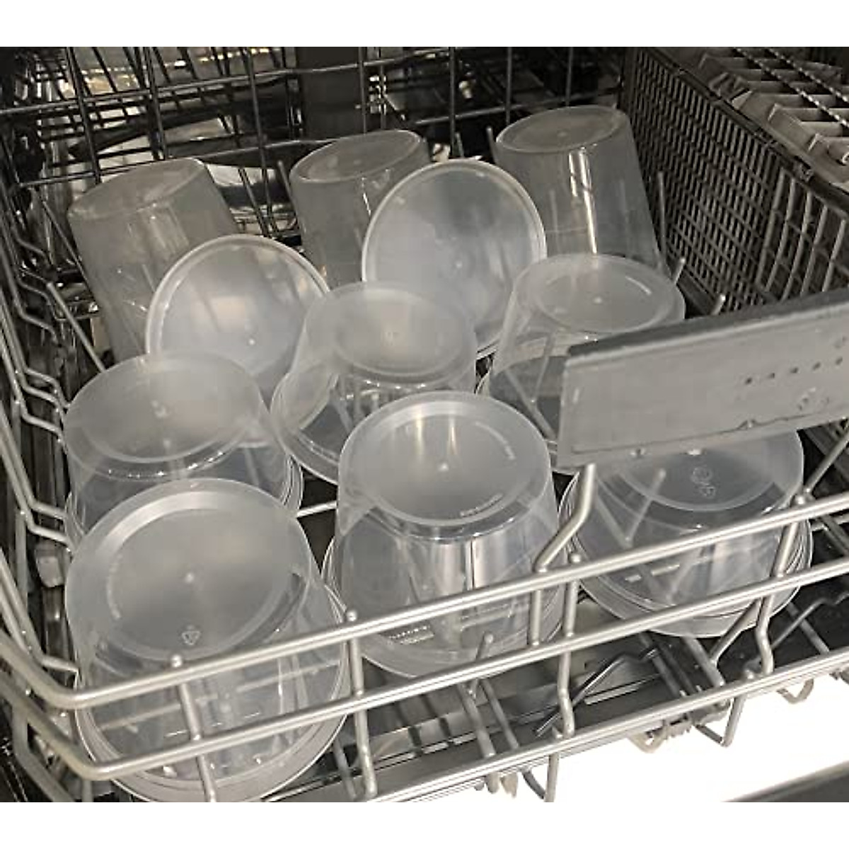 4U'LIFE Microwavable Translucent Plastic Deli Container and Lid Combo Pack (32 OZ (PACK OF 8))