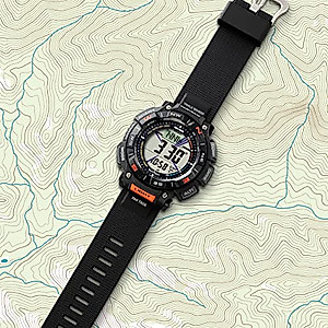 Casio Pro Trek Bio Mass Tough Solar Triple Sensor w/Thermometer Altimeter Barometer Compass World Time Men's Watch PRG340-1