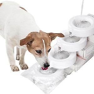 RIZZARI Water Dispenser Replacement Filters, Replacement Filters for Automatic Pet Waterer,Triple Filtration System, 4 Pack