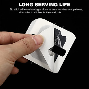 Healeved 2pcs Closure Emergency Closures Band Patch Emergency Device Tool Tool Stickers White PVC