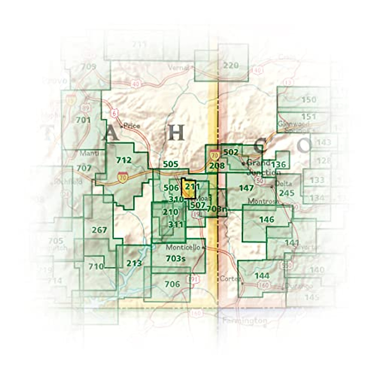 Arches National Park Map (National Geographic Trails Illustrated Map, 211)