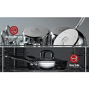 Cook N Home Lid 2-Quart Stainless Steel Saucepan, Silver