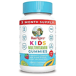 Kids Multivitamin + Immunity Gummies Bundle by MaryRuth's | Kids Sugar Free Multivitamin Gummies, 60ct | Immunity 5-in-1 Gummies for Kids & Adults, 90ct | Vegan, Non-GMO, Gluten Free