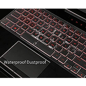 Ultra Thin Keyboard Cover for Newest HP OMEN 15-DC 15.6", Clear Keyboard Protective Skin for HP 15-dc0010nr 15-dc0020nr 15-dc0030nr 15-dc0051nr dc0052nr 15-dc0086nr 15-dc0087nr 15-dc0096nr Laptop