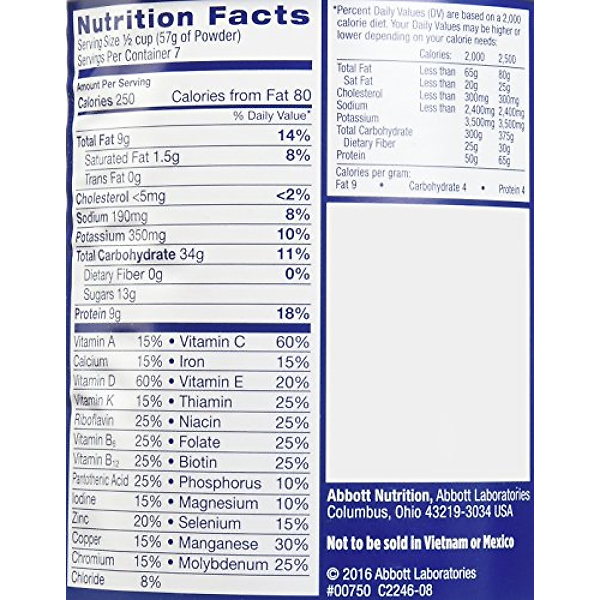 Ensure Original Vanilla Nutrition Powder 6 Cans