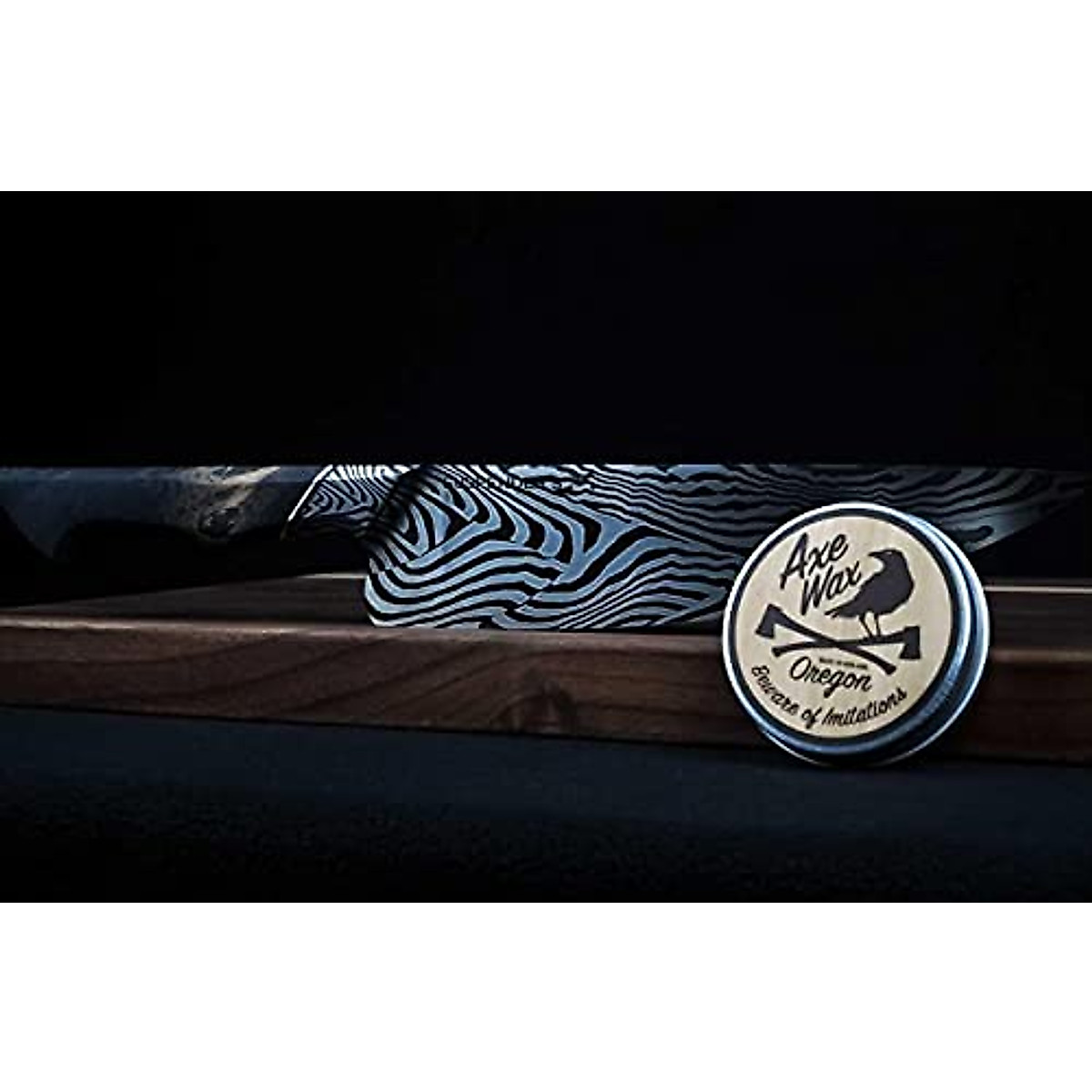 Axe Wax Premium Blade Care - 2oz (60ml) of Quick-Drying Wax for Protecting and Restoring Axes, Knives, EDC, Damascus, San-Mai, Carbon Steel, Gun Stocks, Knife, Wood Cutting board, Leather, and More