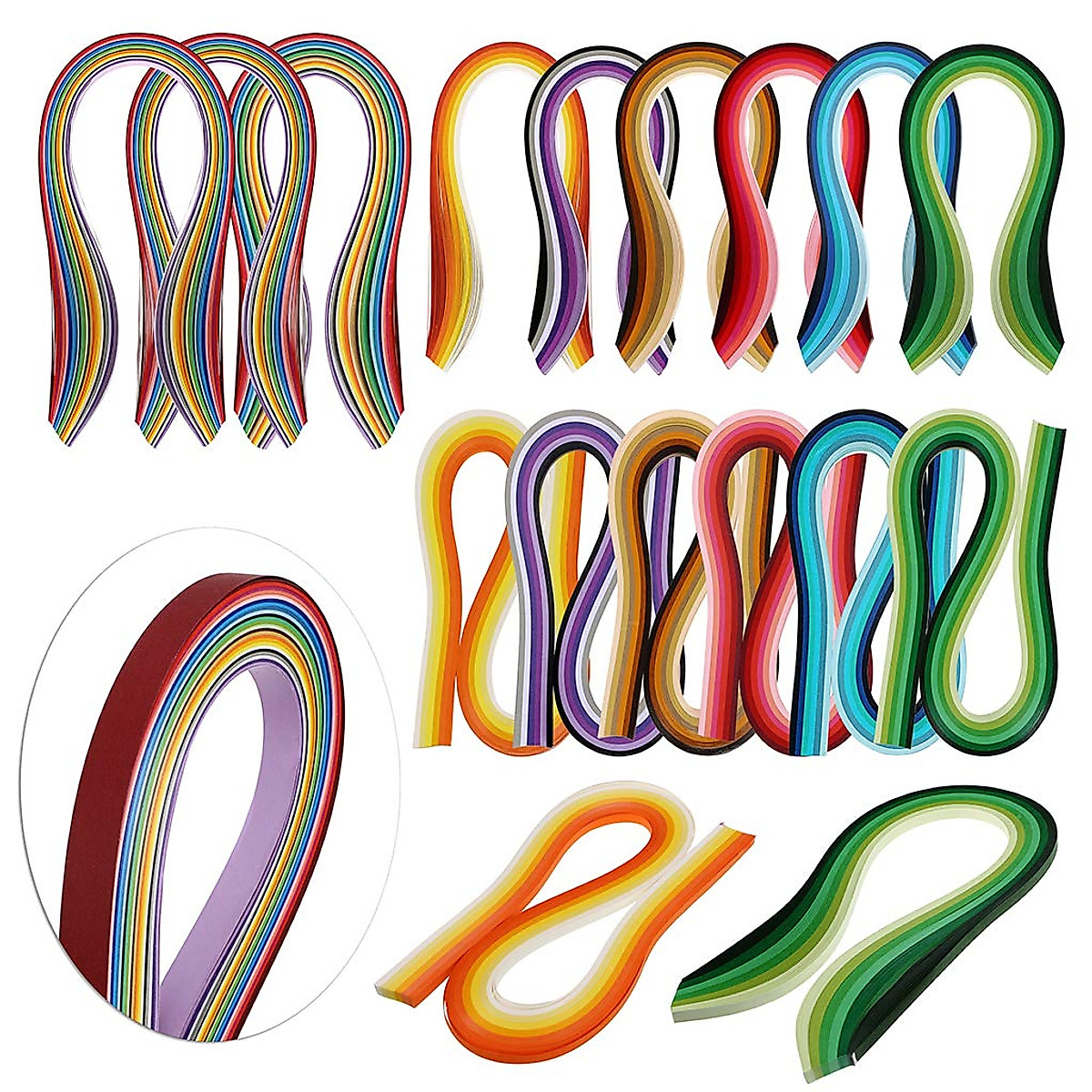 MDLUU Paper Quilling Kit with 1860 Strips and Quilling Tools and Storage Box, Paper Quilling Craft Great for DIY Learning Class, Home Decoration, Birthday Gift