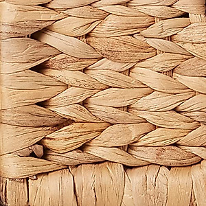 OSP Home Furnishings Seabrook Storage Tower with Solid Wood Frame and Natural Baskets, 4-Drawer, Espresso Finish