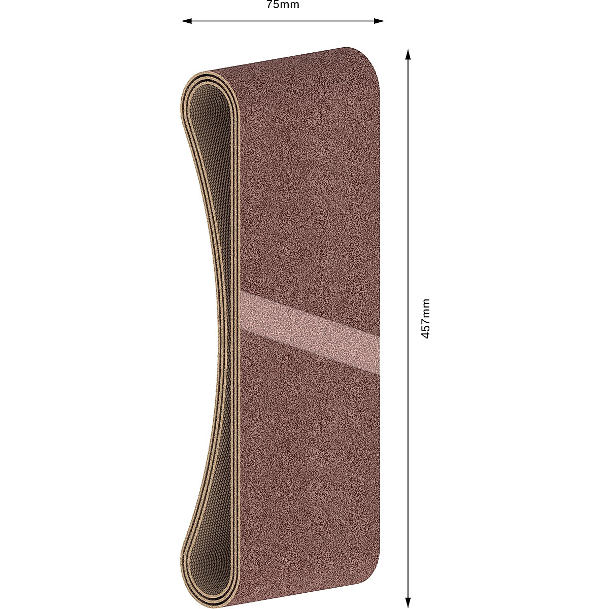 Bosch Professional 3 pcs. Sanding Belt Set X440 Best for Wood and Paint (75 x 457 mm, Grit 220, Accessories for Belt Sanders)