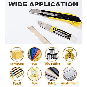 DOWELL 18mm Snap Off Blades SK5 Utility Knife Retractable Blades Box Cutter Blades (100pc)