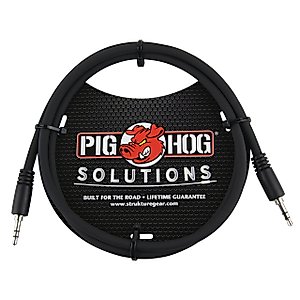 Pig Hog PX-T3503 3.5mm TRS Instrument Cable, 3 Feet
