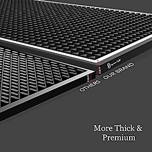 SupremeEight bar mats for countertop - Premium rubber bar mat for home bar, Extra large counter mat for kitchen, coffee, bars and restaurants 18" x 12", Set of 2