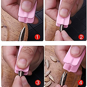 Melon Opener 20Pcs crab crackers and tools Artifact Melon Sunflower Peeler Watermelon Shell Plier Nut Openers for Kitchen Tool Pink nut cracking tools Blue nut Nut Sheller