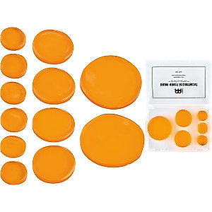 Meinl Cymbals pc Drum Honey Dampening Gel Pads, 12 Piece Assortment with Varying Sizes — Includes Container and Dividers (MDHA)
