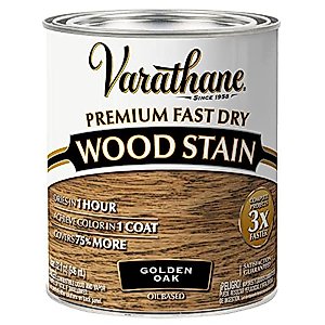 Varathane 262003 Premium Fast Dry Wood Stain, Quart, Golden Oak