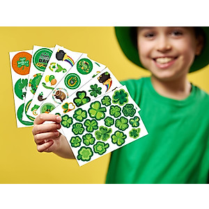 MISS FANTASY St Patricks Day Stickers Shamrock Stickers St. Patrick's Day Stickers for Kids Bulk Saint Patricks Day Stickers St Patrick Stickers for Kids St Pattys Day Party Favors