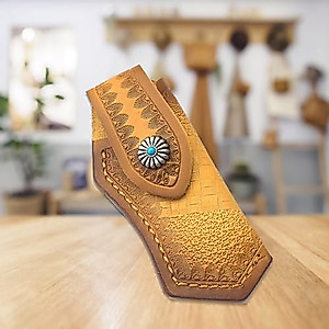 Leather Pouches Folding Sheath Folding Pouches Kitchen Accessories Leather Sheath Suitable For Everyday Use