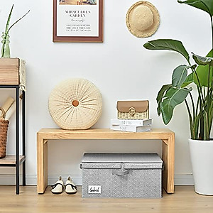 GRANNY SAYS Bundle of 3-Pack Storage Bins for Wardrobe & 1-Pack Extra Large Rectangle Storage Bin