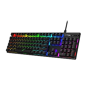 HyperX Alloy Origins - Mechanical Gaming Keyboard - Software-Controlled Light & Macro Customization - Compact Form Factor - Linear Switch Red - RGB LED Backlit (Renewed)