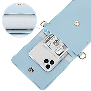 seOSTO Cell Phone Purse, Lightweight Small Wallet Purses And Handbags With 2 Shoulder Strap For Women