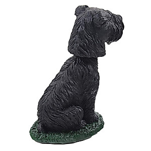 Animal Den Schnauzer Black Dog Bobblehead Figure for Car Dash Desk Fun Accessory