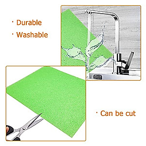 8 Pcs Fruit and Veggie Life Extender Liner,12 x 15 Inch Foam Refrigerator Shelf Liners,Food Life Extender Mats for Fridge Refrigerator Shelves,Drawers