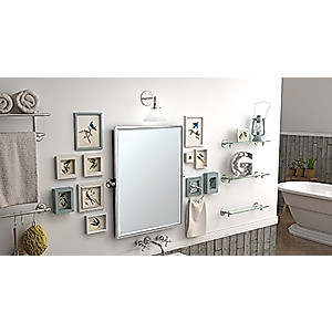 Gatco 4416 Cafe Glass Shelf, Chrome