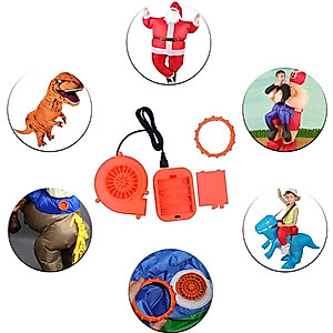 ZISUEX USB Mini Fan Blower Potable Inflatable Costume Fan for Halloween Inflatable Dinosaur Costume, Fancy Dress, Mascot Head,Party Inflatable Cosplay Jumpsuit