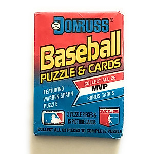 1989 donruss baseball Pack Includes 15 Cards and Puzzle car
