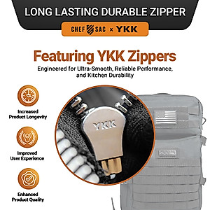 Chef Knife Bag Tactical Backpack | Knife Carrying Case with 30+ Pockets for Knives and Culinary Tools | Knife Organizer Bag for Chefs & Culinary Students | Knives & Tools Not Included (XL Size)