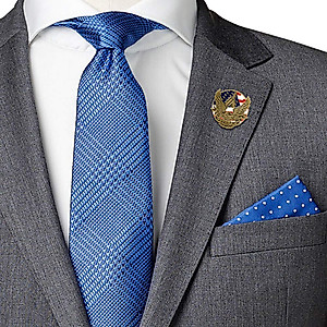 PinMart Proudly Served Veteran Pin – Patriotic American Lapel or Hat Pin – Proud to be Retired Army, Navy, Air Force or Marine Corps – Gold Plated Enamel with Secure Clutch Back