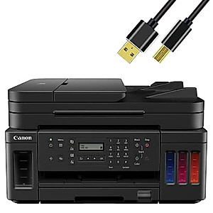 NEEGO Canon All-in-one Printer Wireless Megatank Printer Copier Scanner and Fax, Auto 2-Sided Printing, 4800 x 1200 DPI, Mobile Printing and Airprint with 6 ft Printer Cable